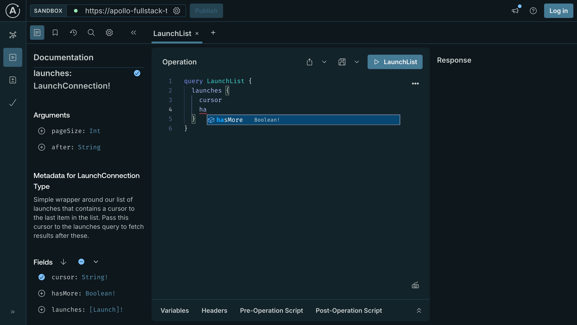 Sandbox Explorer - GraphQL Tutorials