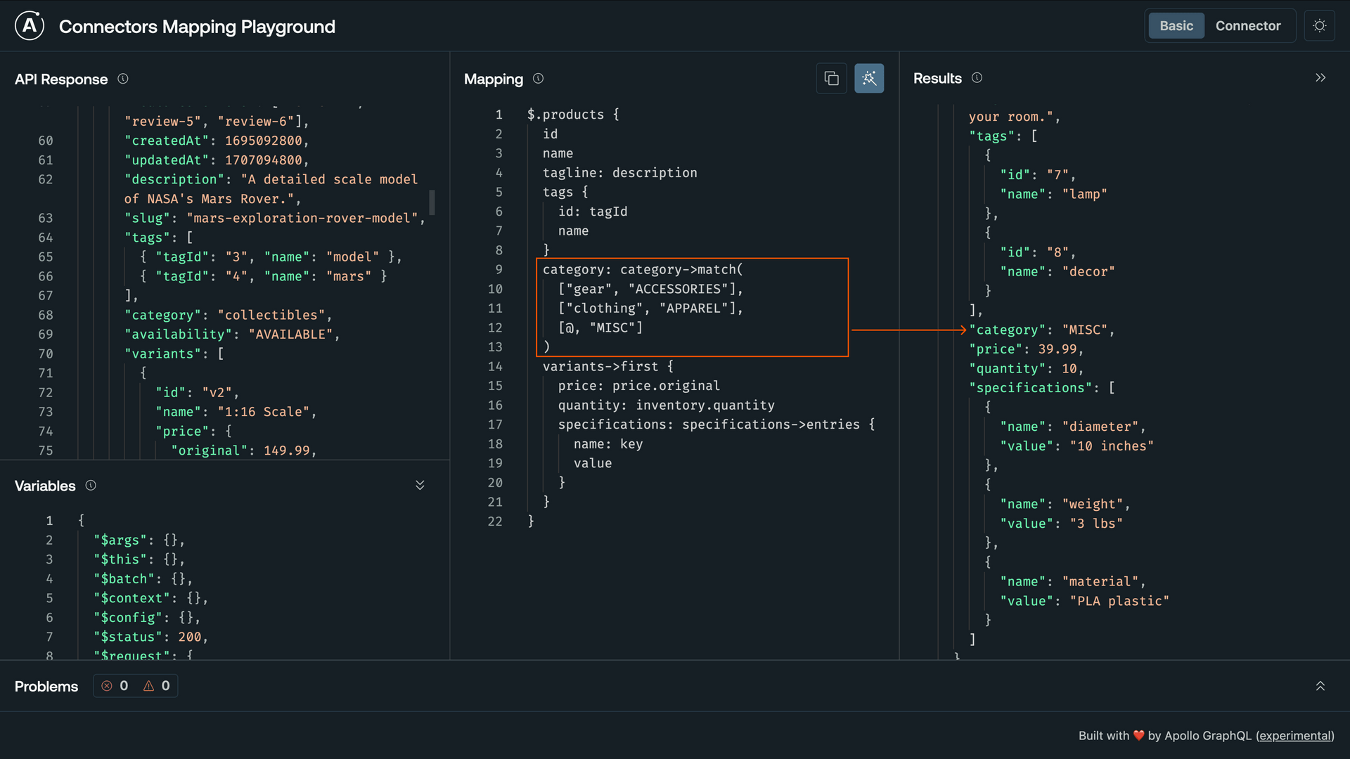 Matching and replacing values - GraphQL Tutorials
