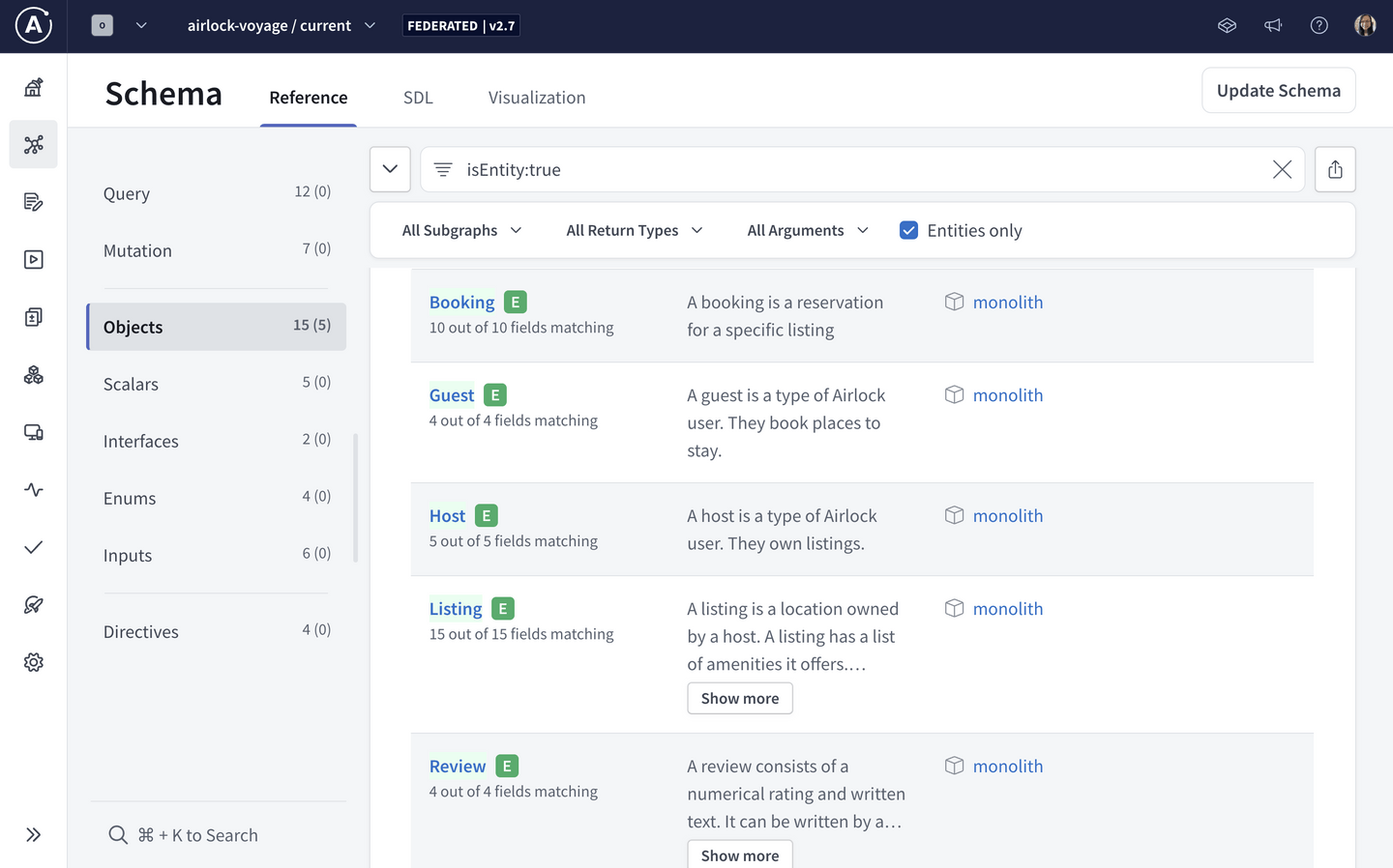 Define entities - GraphQL Tutorials