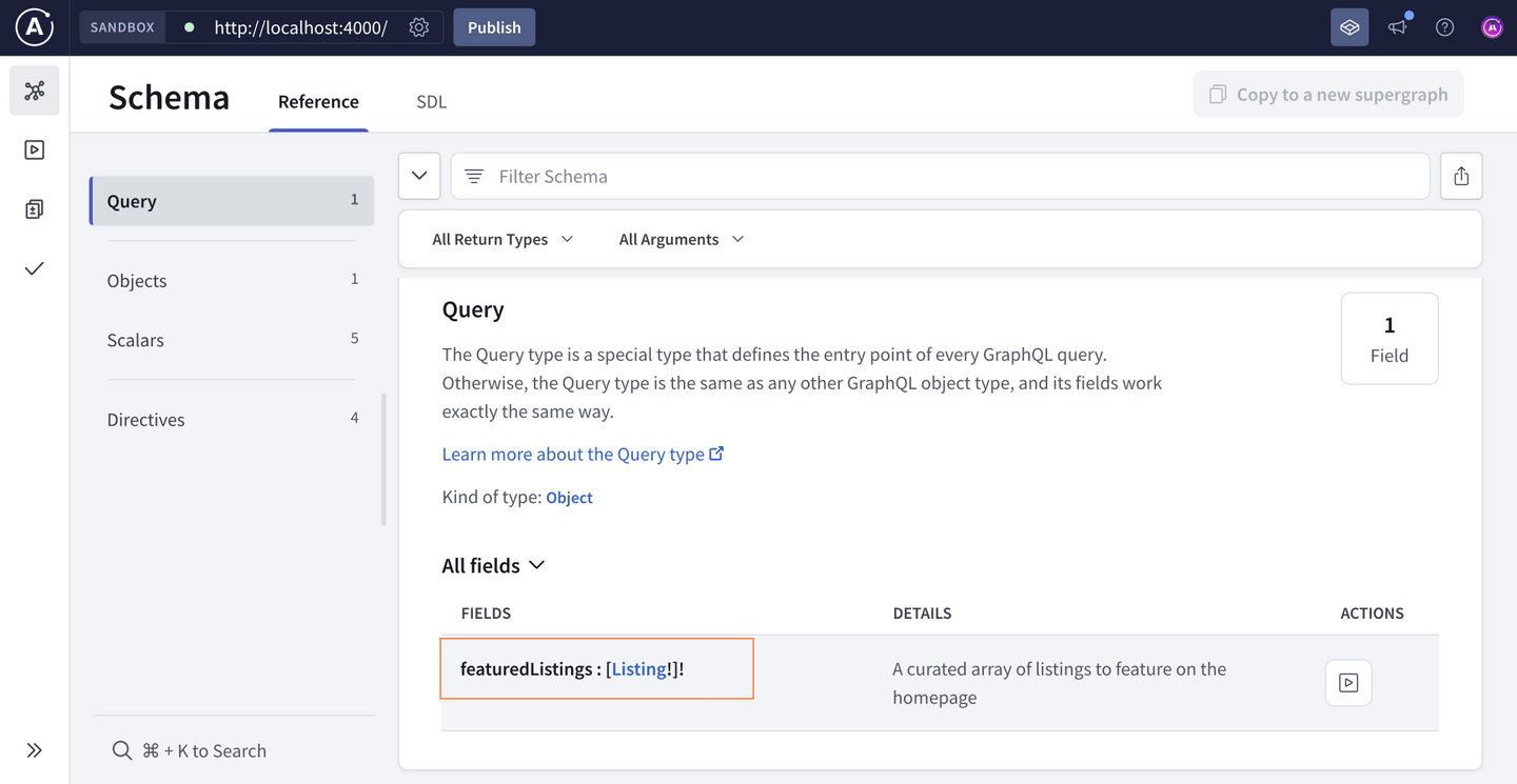 Query data through Apollo Sandbox Explorer - GraphQL Tutorials
