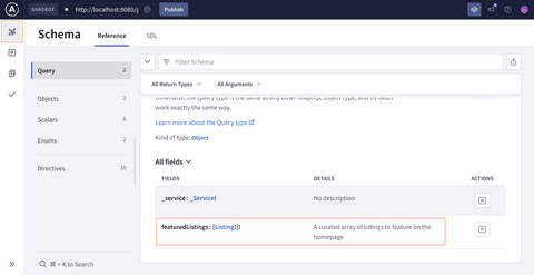 Query data through Apollo Sandbox Explorer - GraphQL Tutorials
