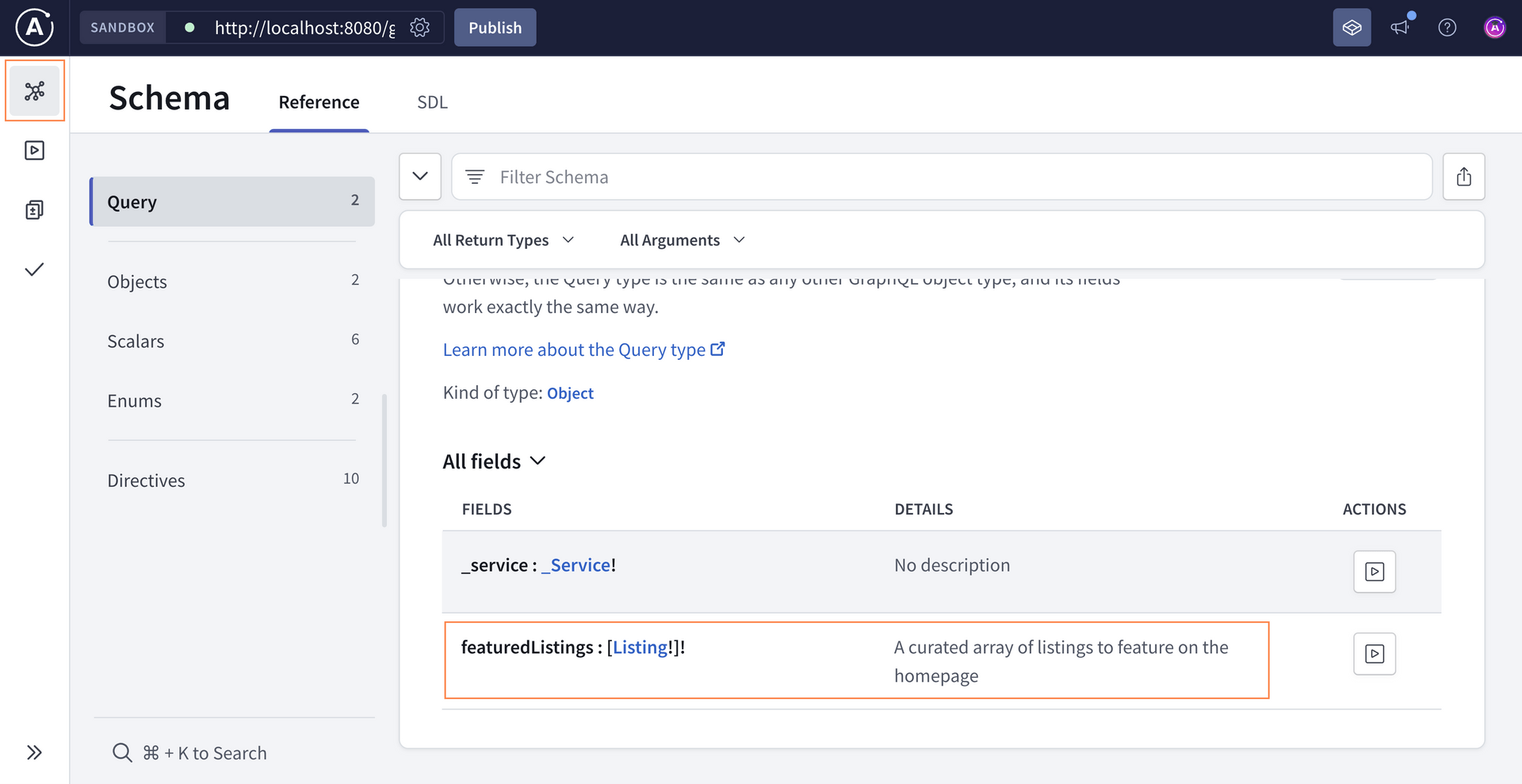 Query data through Apollo Sandbox Explorer - GraphQL Tutorials