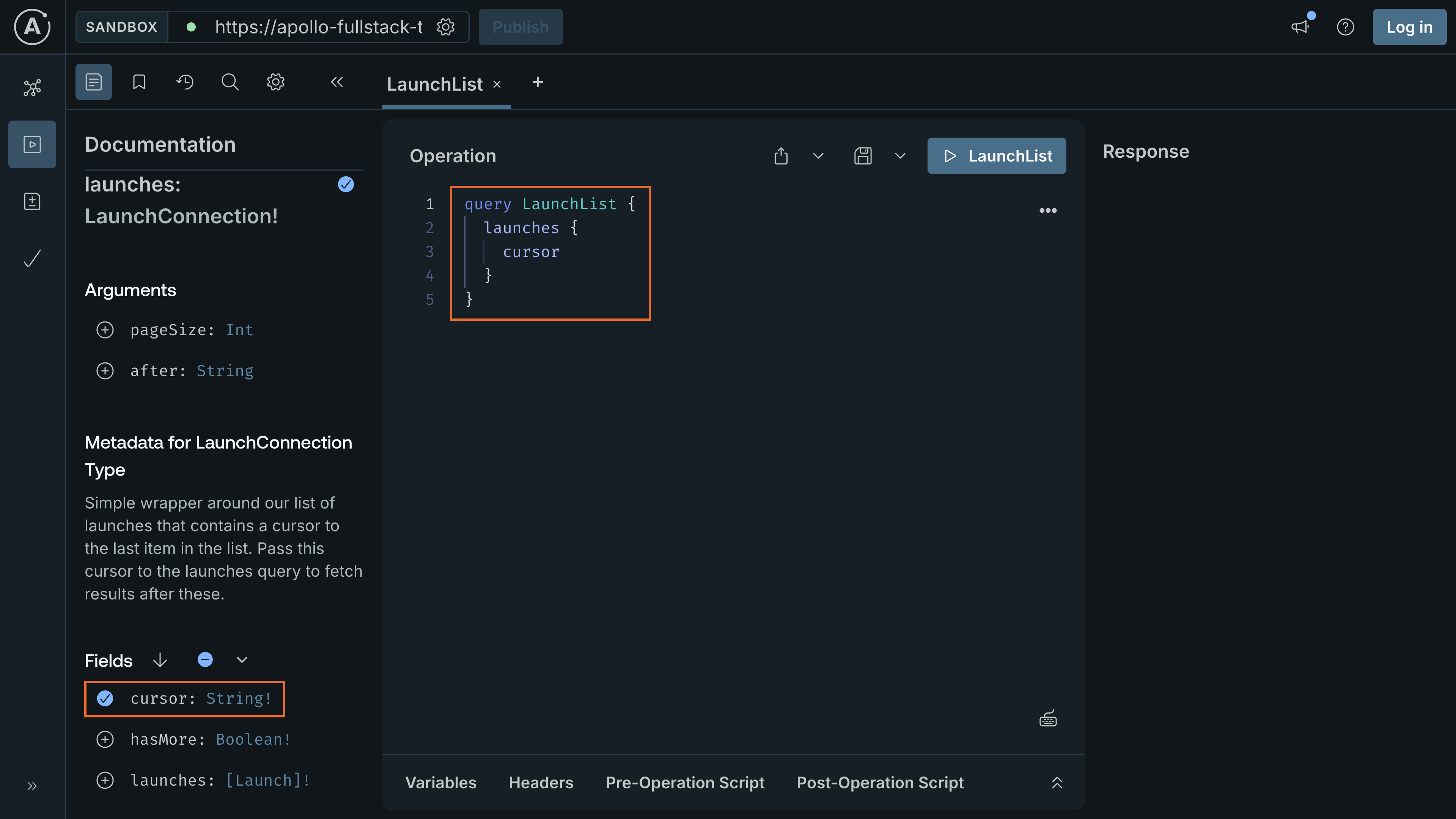 Sandbox Explorer - GraphQL Tutorials