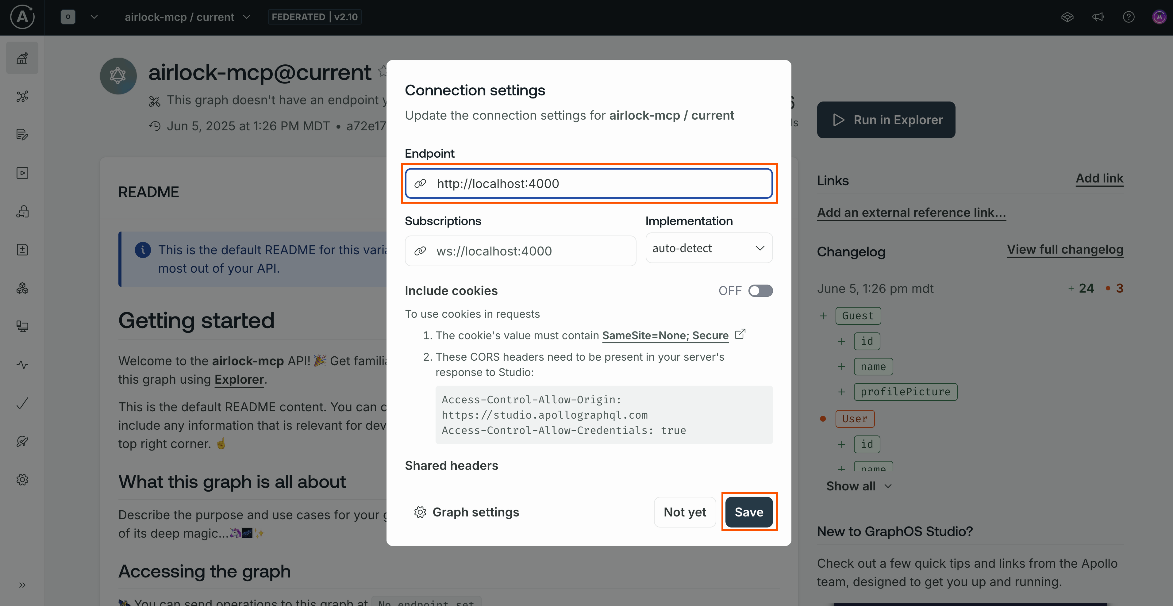 Running the all-in-one Apollo Runtime Container, including the GraphOS Router and the MCP server ...