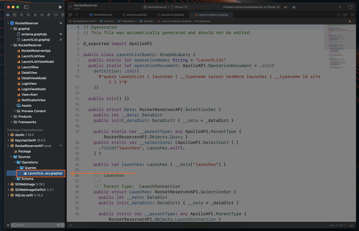 Running code generation - GraphQL Tutorials