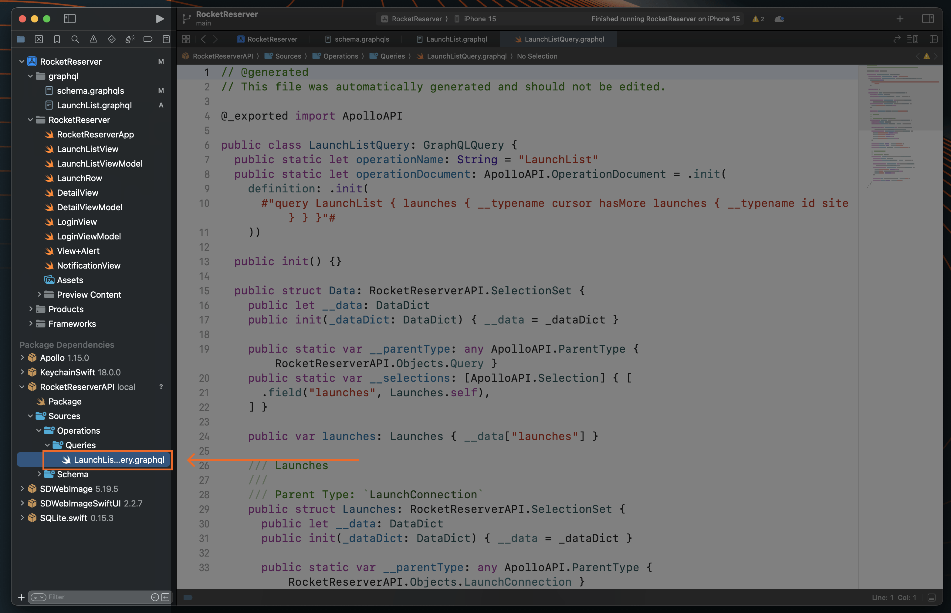 Running code generation - GraphQL Tutorials