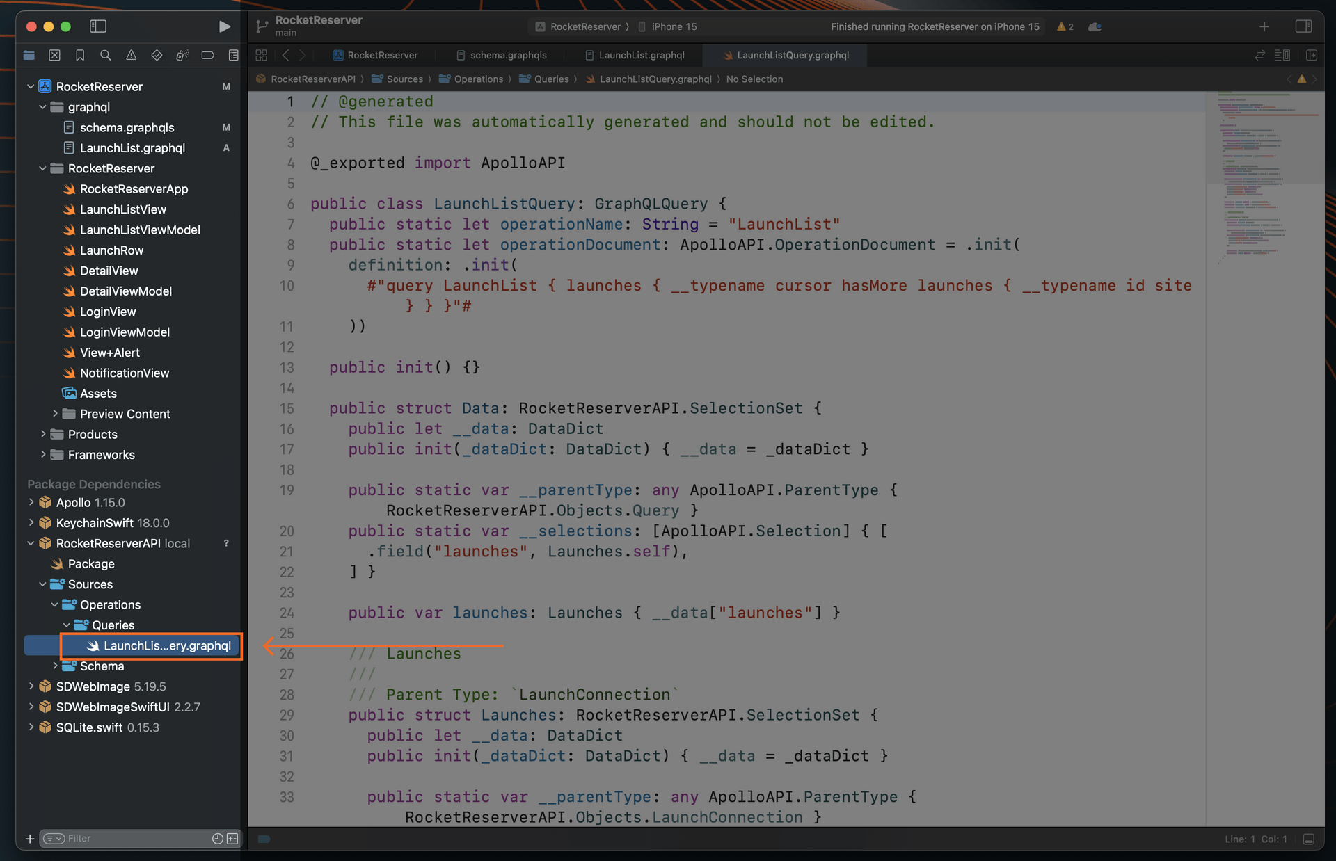 Running code generation - GraphQL Tutorials