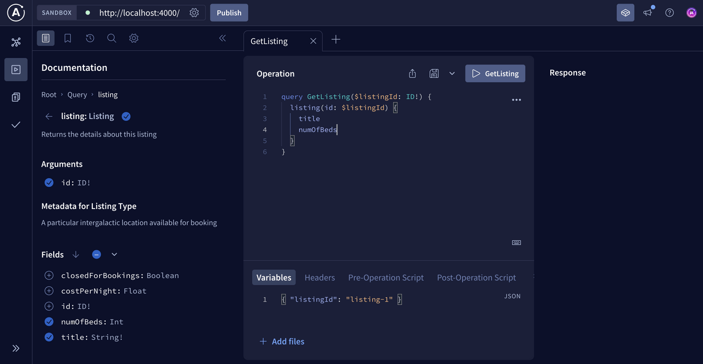 Local development with rover dev - GraphQL Tutorials