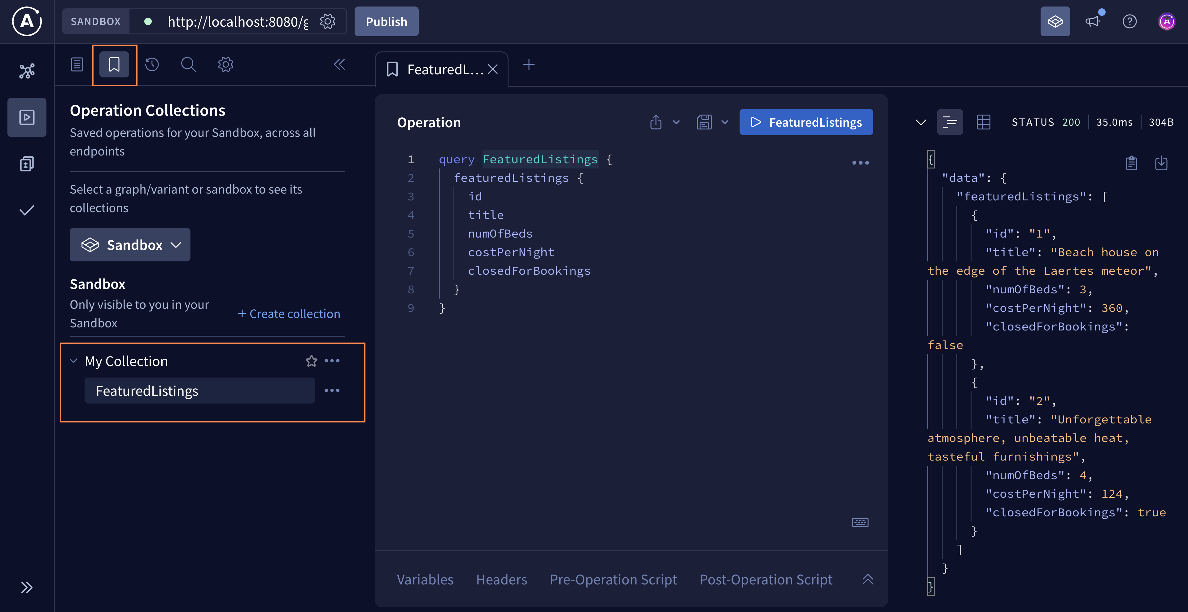 Query data through Apollo Sandbox Explorer - GraphQL Tutorials