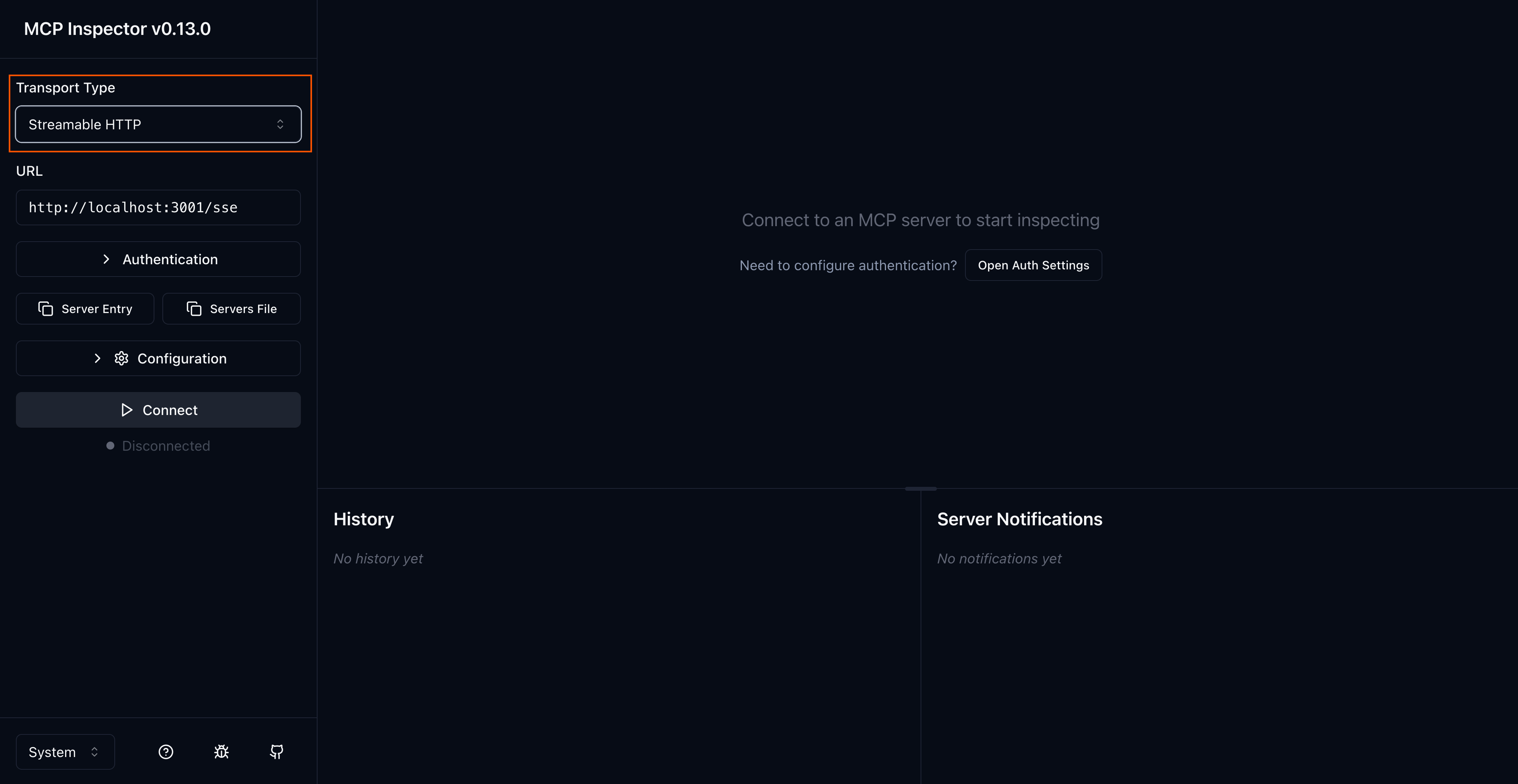 Using the MCP Inspector, a development tool for inspecting and troubleshooting MCP servers ...