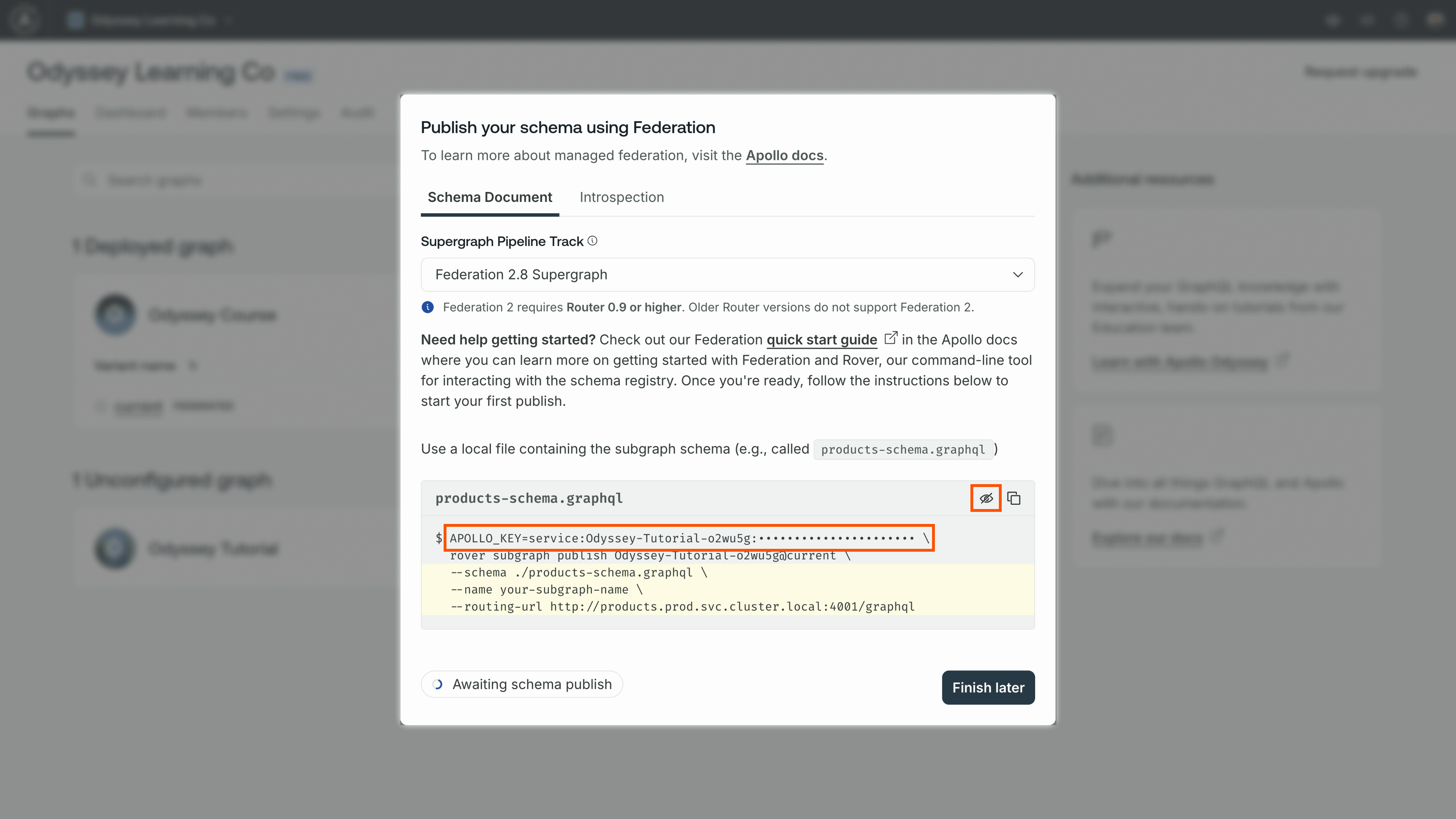 Creating a supergraph - GraphQL Tutorials