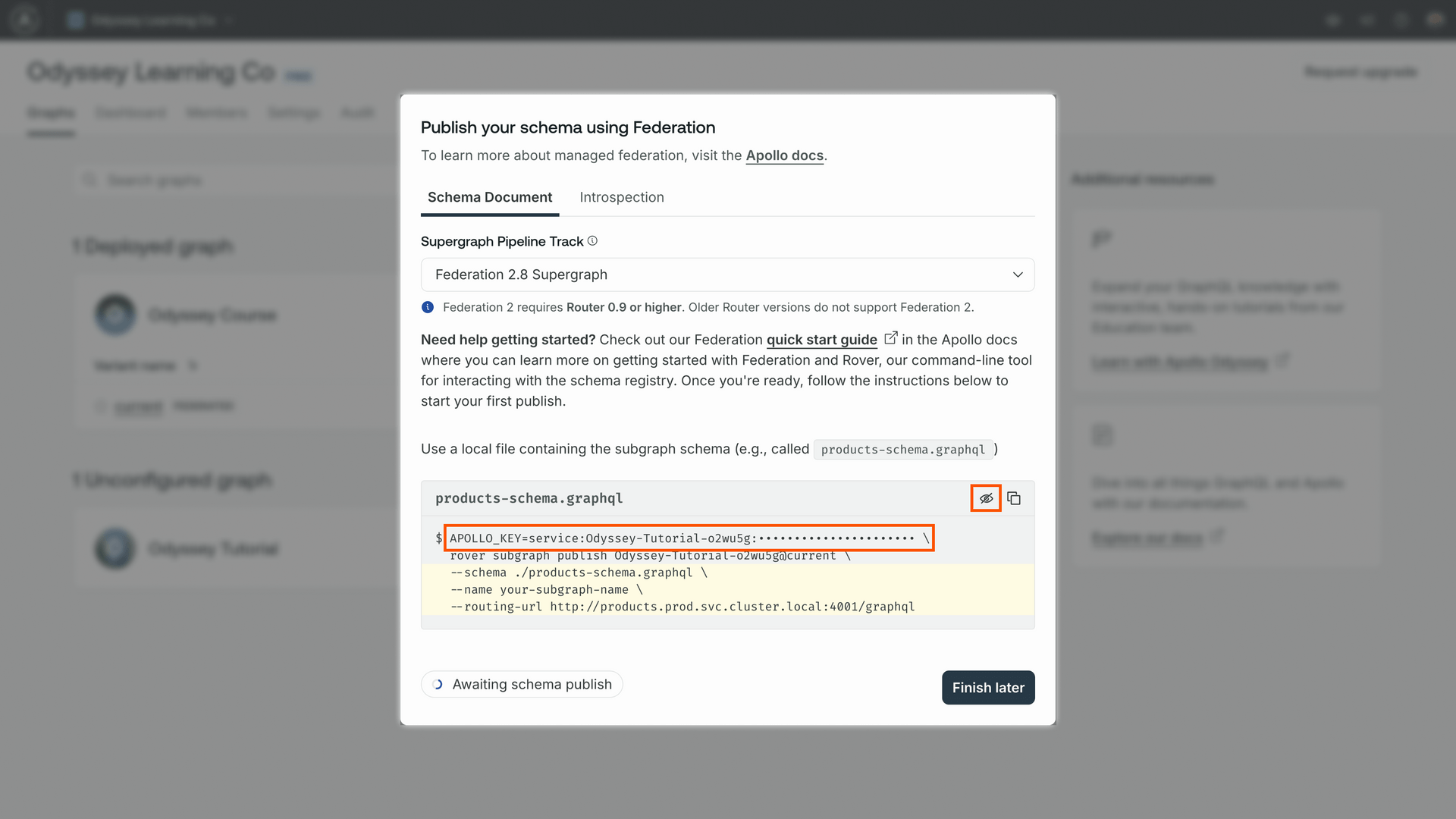 Creating a supergraph - GraphQL Tutorials