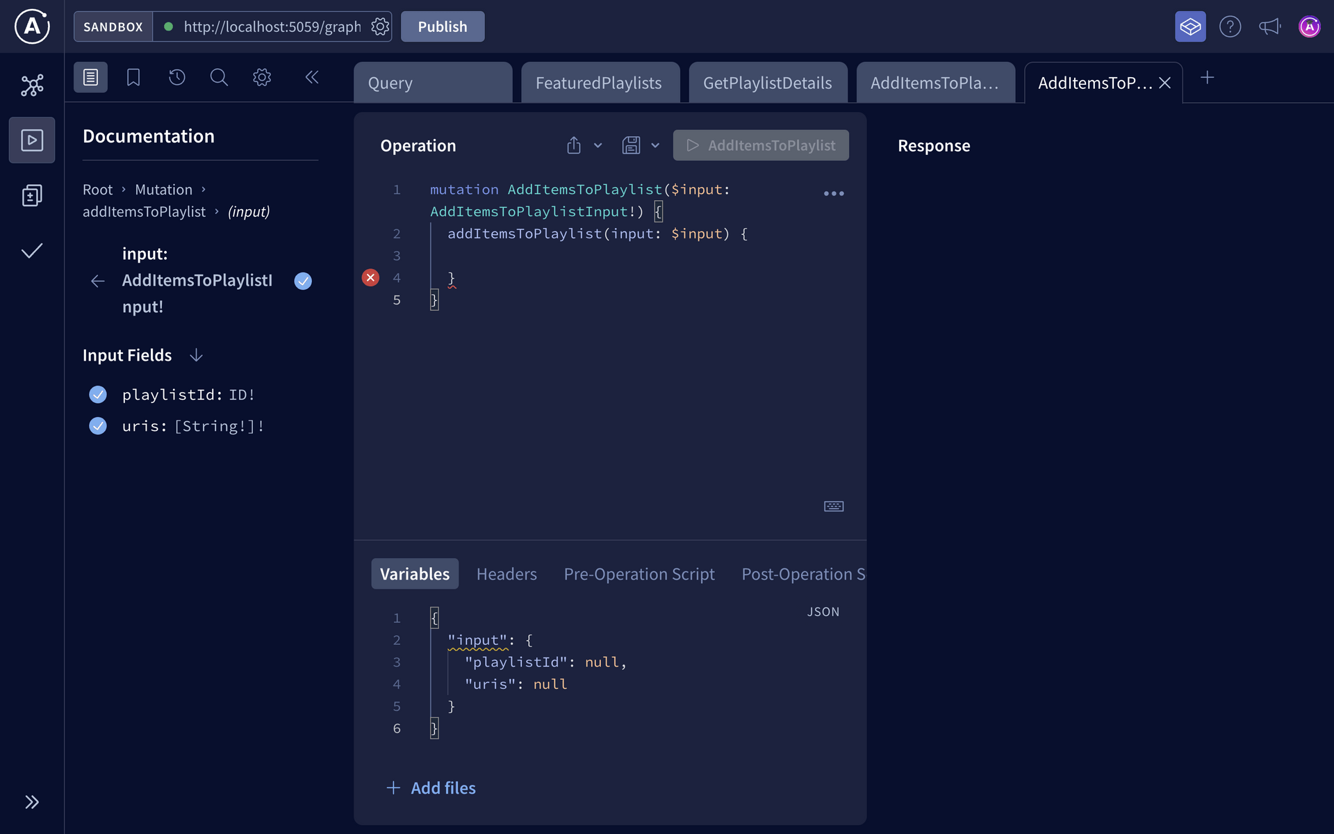 Mutation input - GraphQL Tutorials