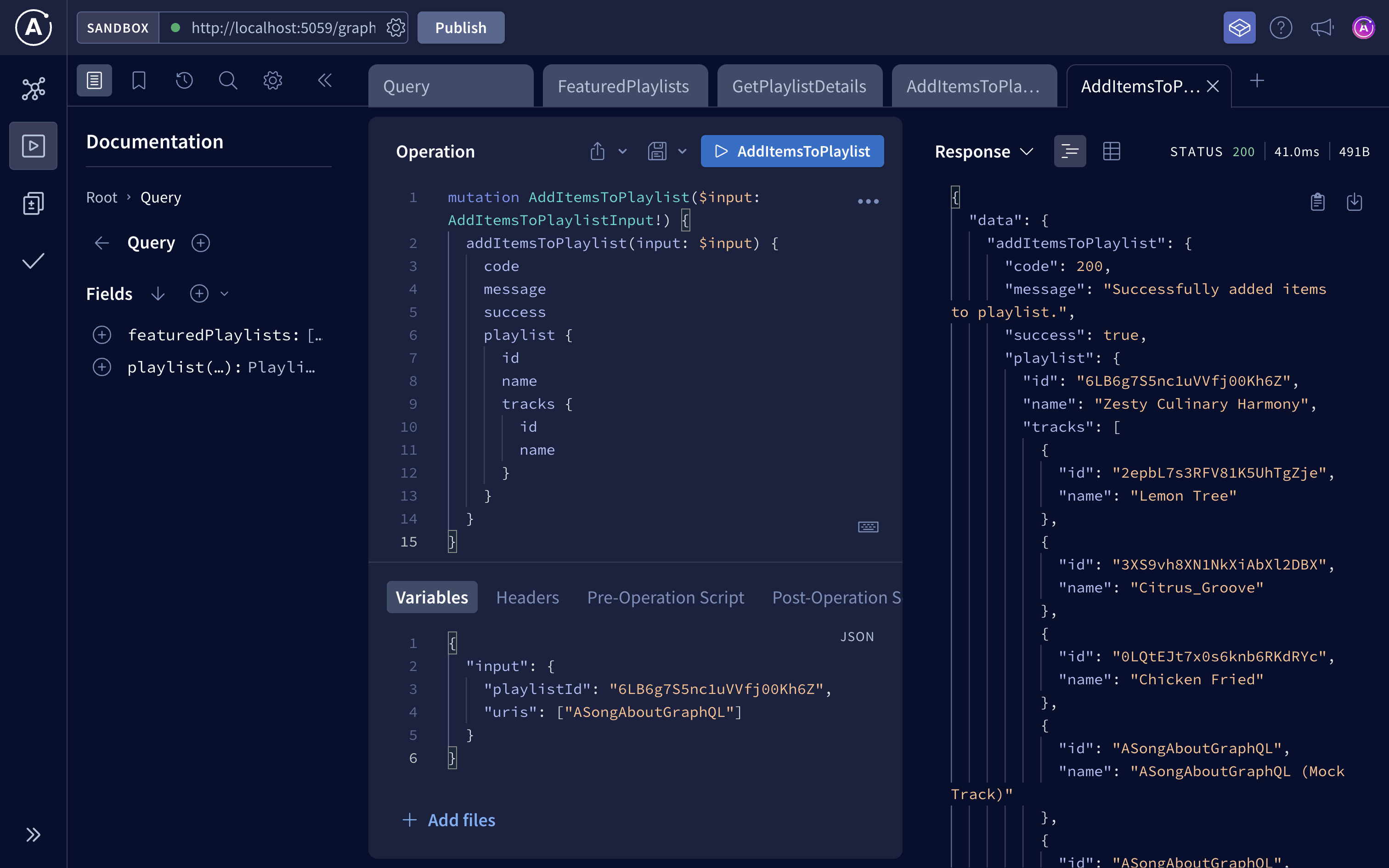 Mutation input - GraphQL Tutorials