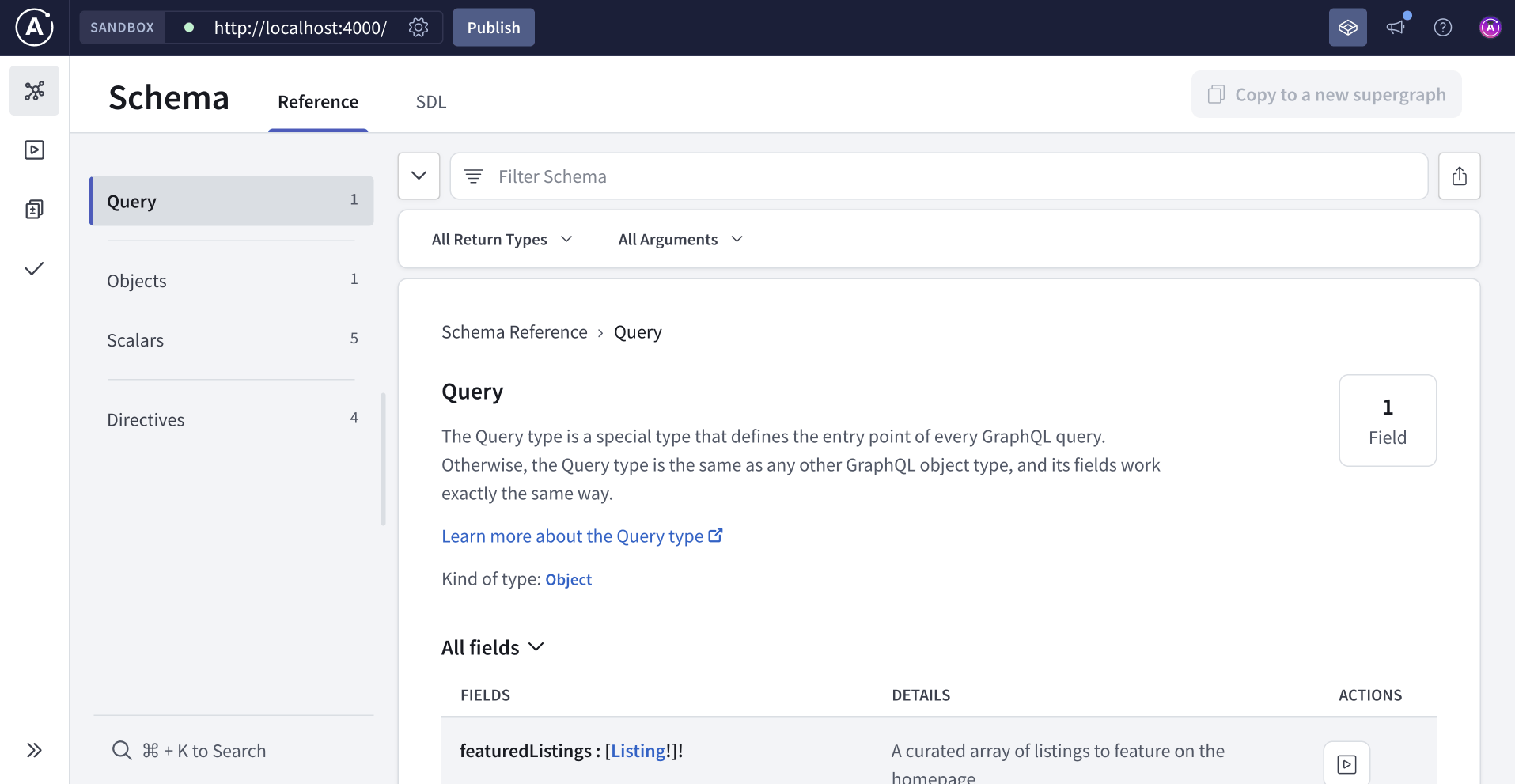 Query data through Apollo Sandbox Explorer - GraphQL Tutorials